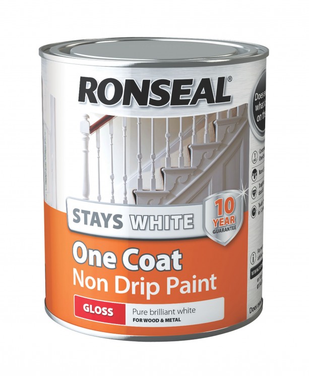 Ronseal Stays White One Coat Non Drip Paint White